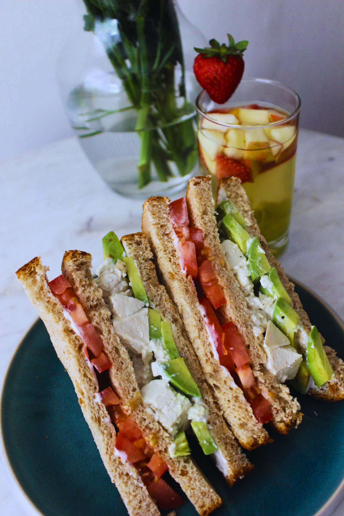 Peruvian Triple Sandwich with Tofu (Sándwich Triple) - Some Vegan Couple