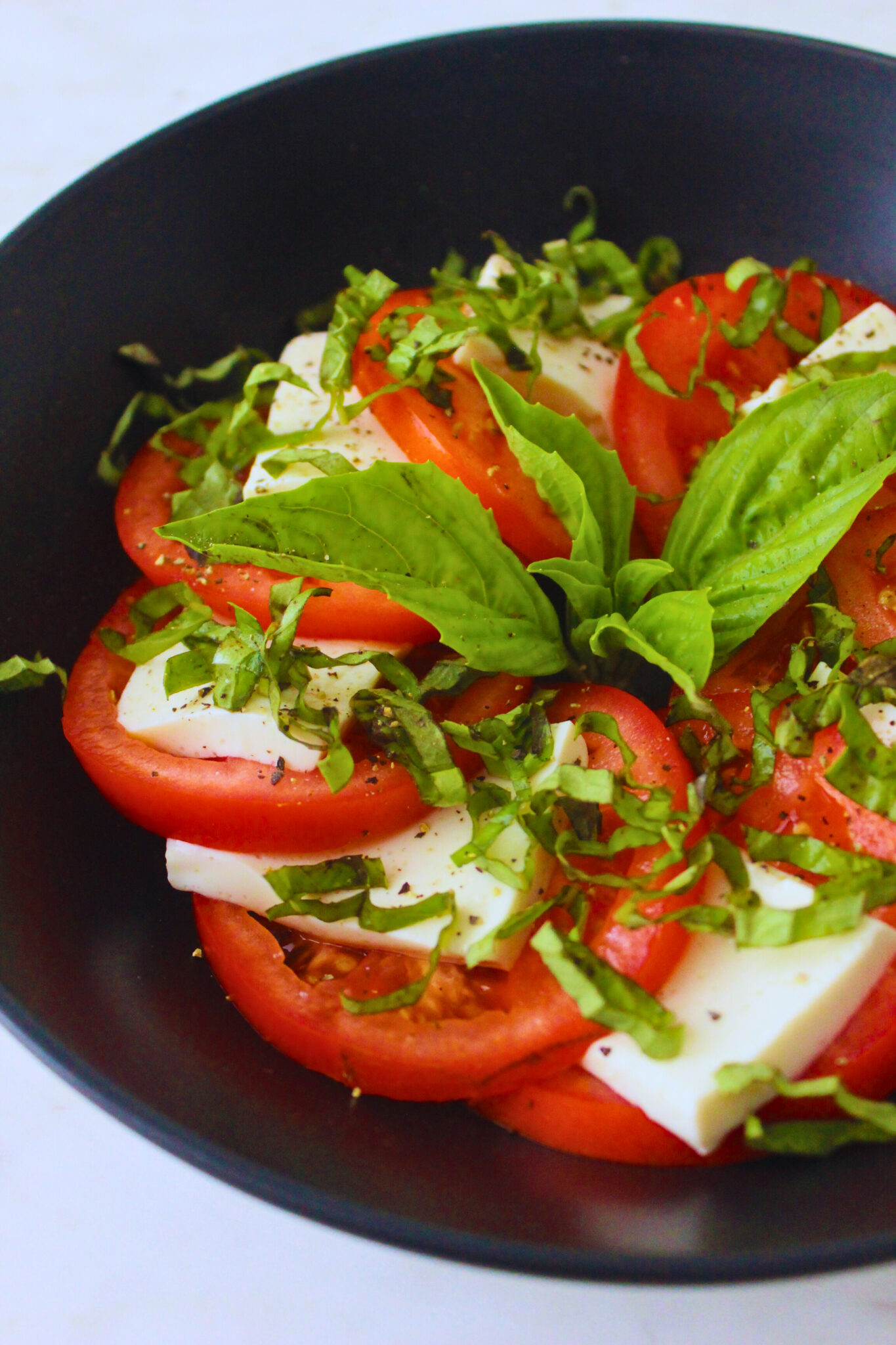 Tofu Caprese Salad - Some Vegan Couple