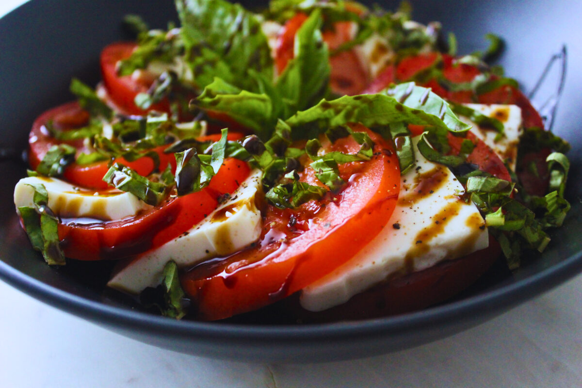 Tofu Caprese Salad - Some Vegan Couple