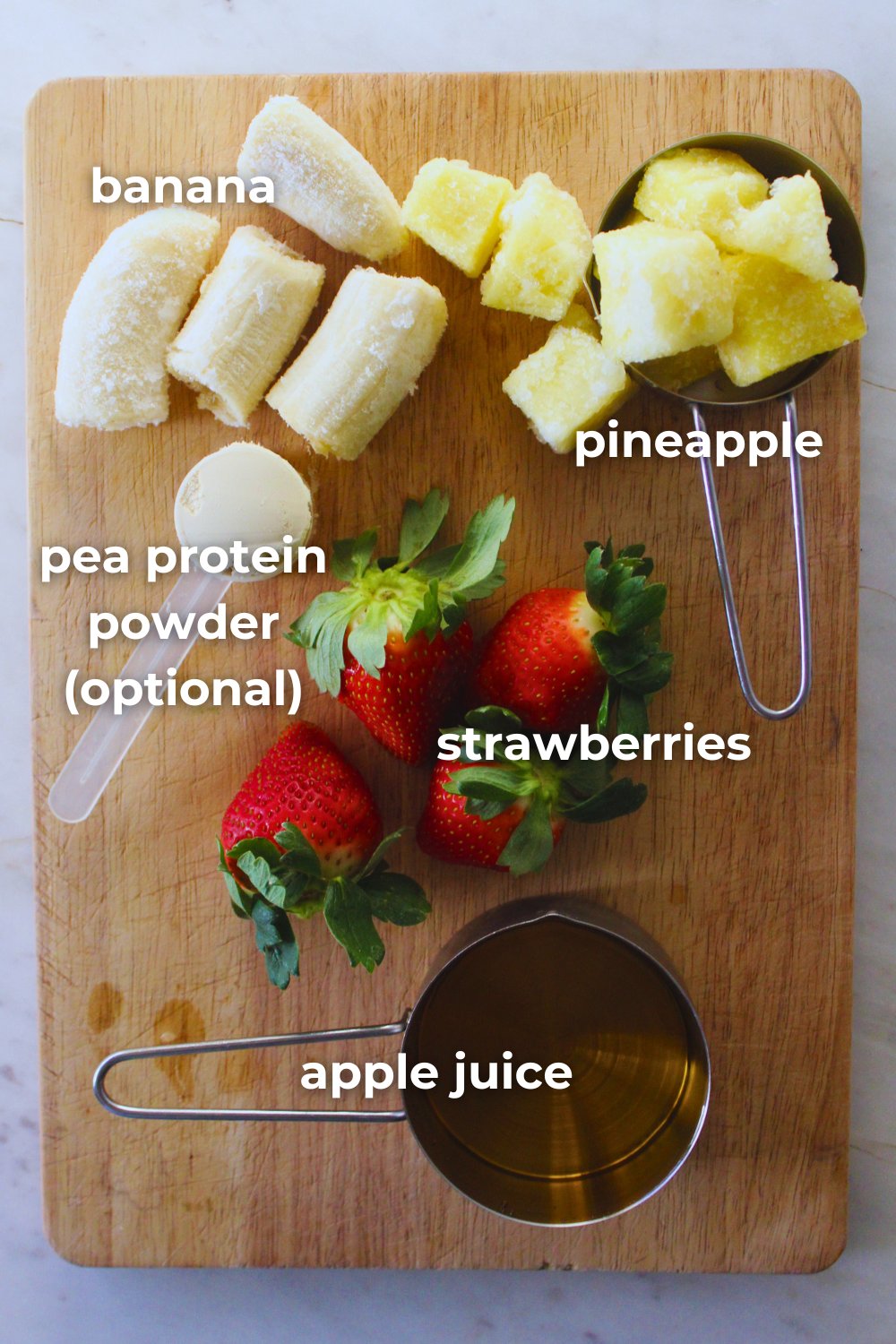 Strawberry Banana Pineapple Smoothie - Some Vegan Couple
